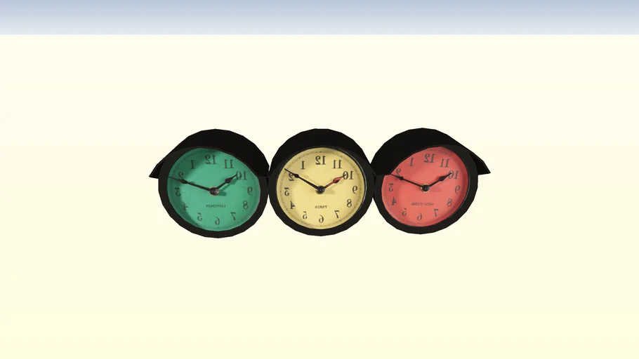 3 Clocks | 3D Warehouse