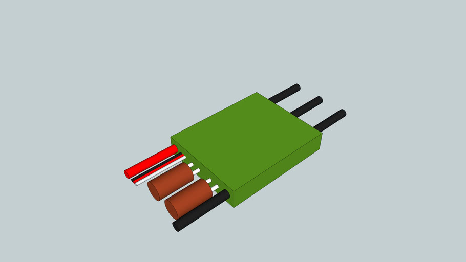 HobbyKing SS 50-60A Brushless ESC | 3D Warehouse