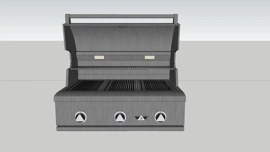 32 Delta Heat Grill Open Lid | 3D Warehouse