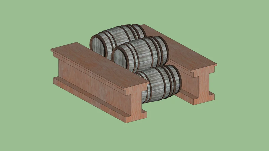 GENERICA Props: Barrel Rack | 3D Warehouse