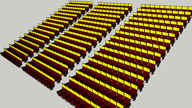 Theatre seats | 3D Warehouse