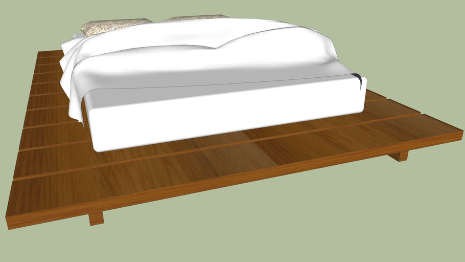 Queen Size Bed | 3D Warehouse