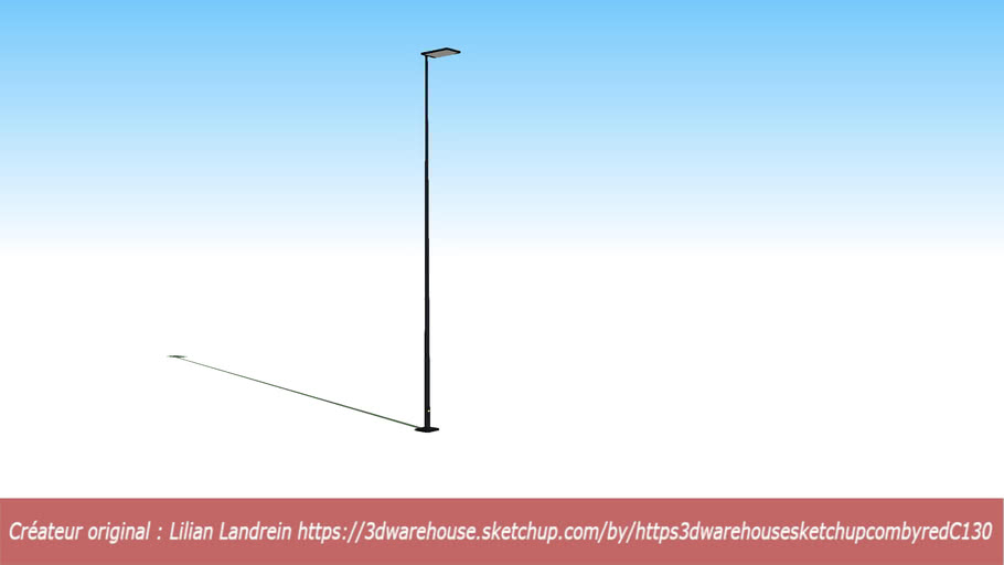 Eclairage public lampadaire | 3D Warehouse