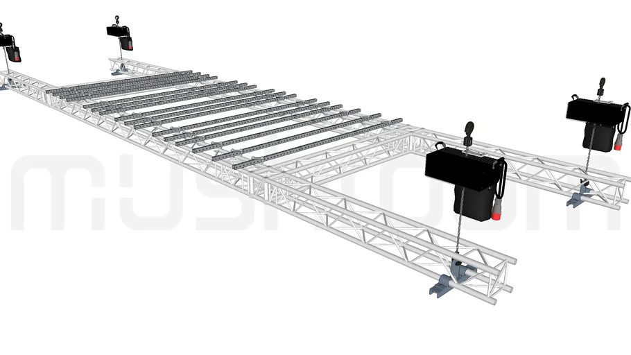 Prolyte 30V box truss proposal | 3D Warehouse