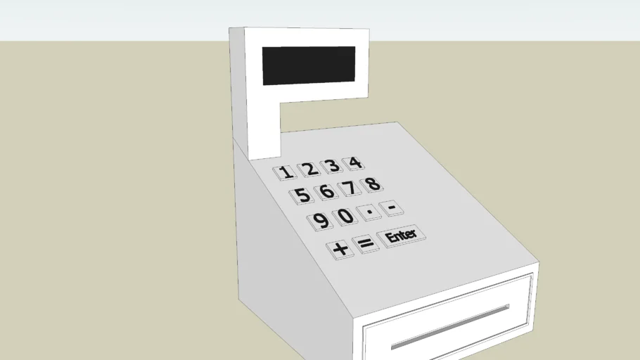 Cash Register | 3D Warehouse