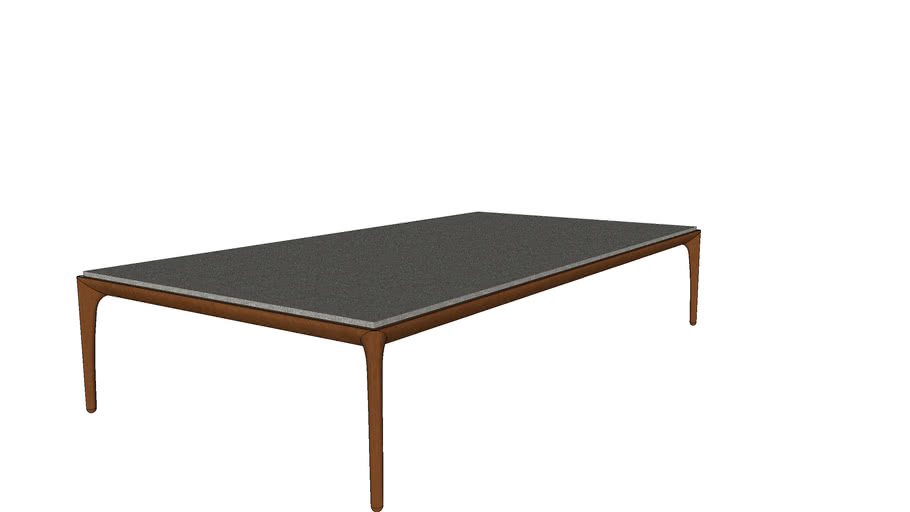 Mesa De Centro 160x85 Mogano - Saccaro | 3D Warehouse