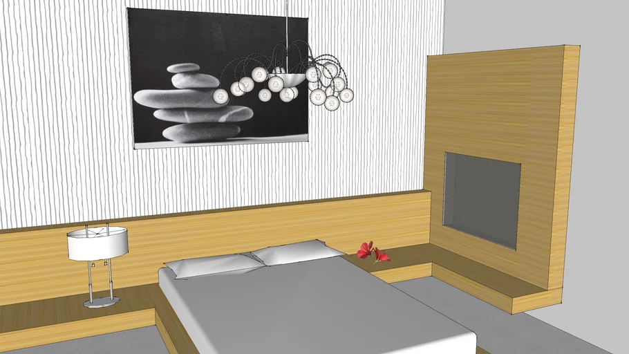 Simple, Modern Bedroom | 3D Warehouse