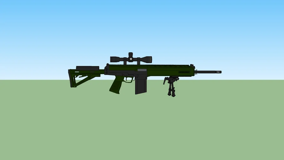 Imbel Izmash IA2 7,62mm (Designated Marksman) | 3D Warehouse