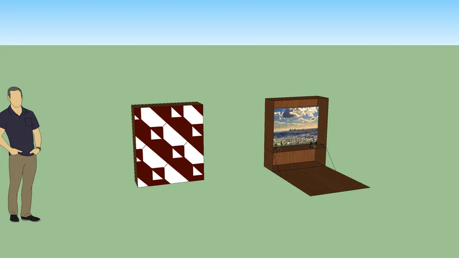 Artwork with secret compartment and table | 3D Warehouse