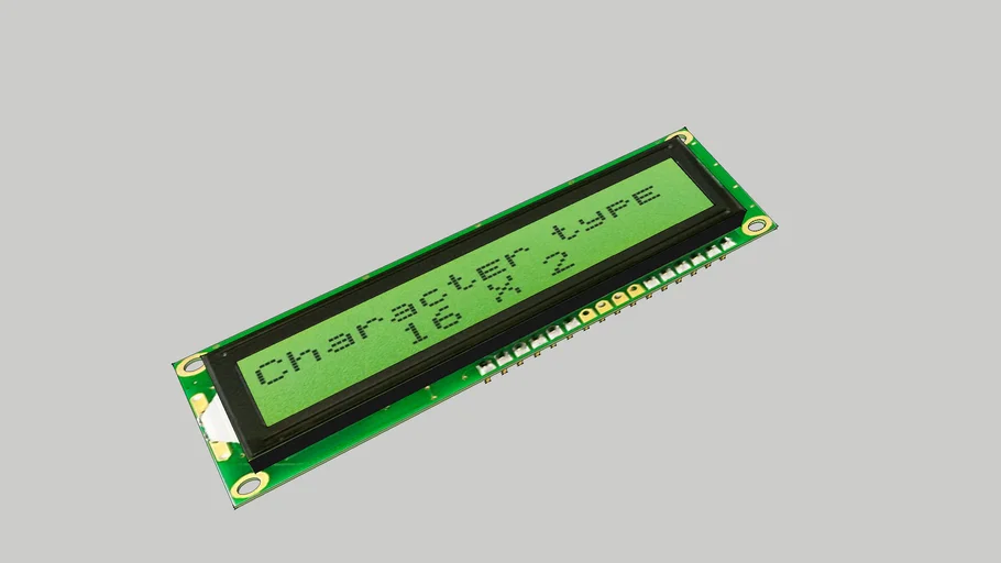 LCD Character Type 16x2 | 3D Warehouse