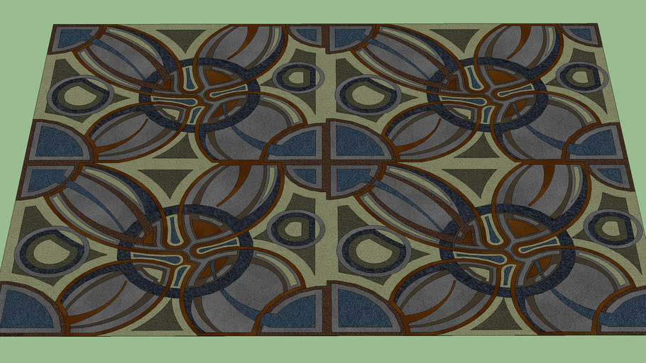 Large Contemporary Rug | 3D Warehouse