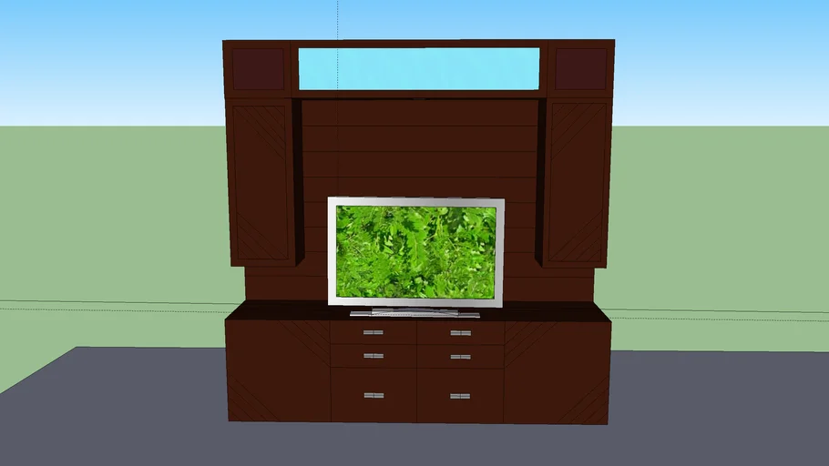 lcd wall unit | 3D Warehouse