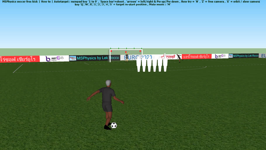 MSPhysics Football Free Kick EURO 2020 | 3D Warehouse