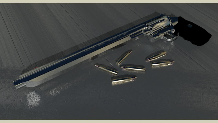 American Firearms model 223 'terminator' revolver emag08 | 3D Warehouse