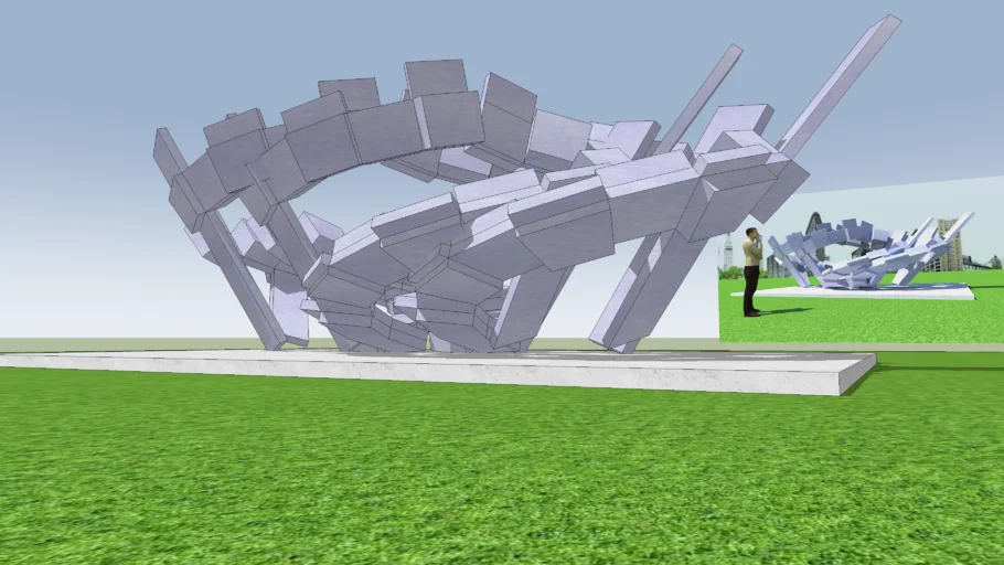 HMS Infinity - park Sculpture | 3D Warehouse