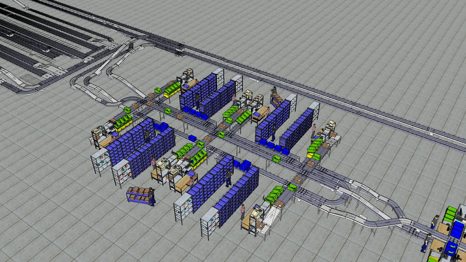 Rapidput - New Banbury pack station layout | 3D Warehouse