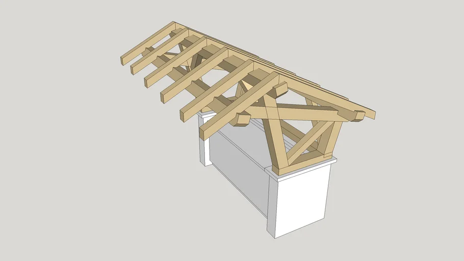 Timber Frame Example 2 | 3D Warehouse