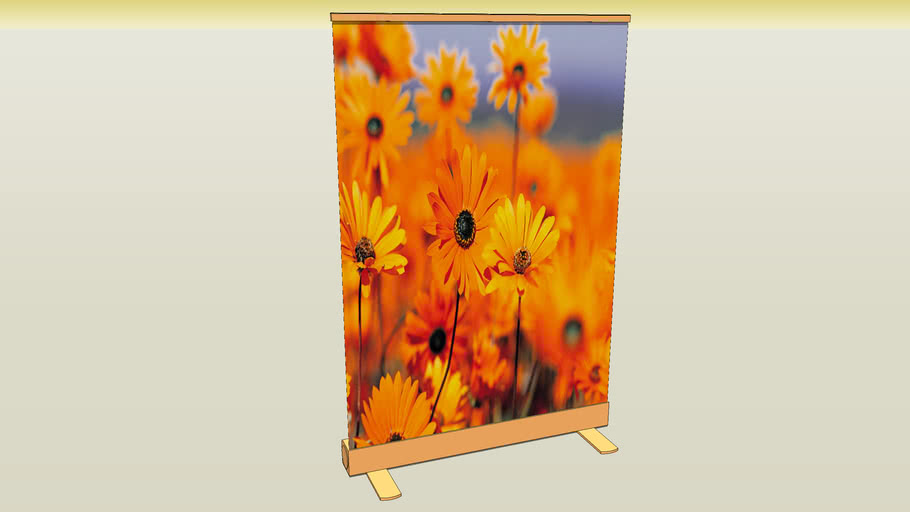 Roll up sign board | 3D Warehouse