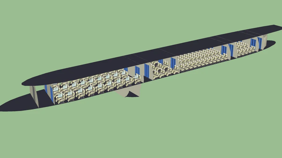 Lockheed L-1011 Tristar Airplane Interior {738Kb} | 3D Warehouse