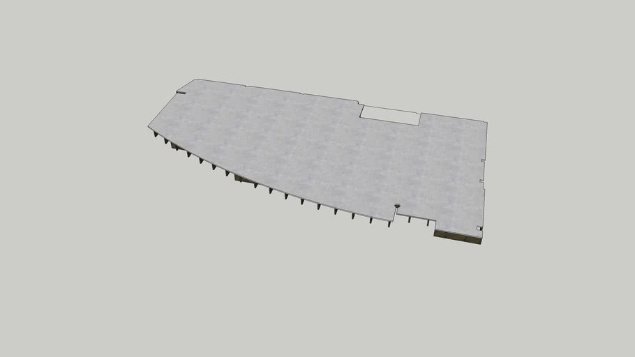 exposed ceiling with timber grid | 3D Warehouse