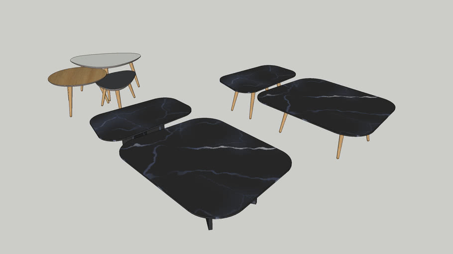 COFFEE TABLE+SIDE TABLE+DISCUSSION TABLE | 3D Warehouse