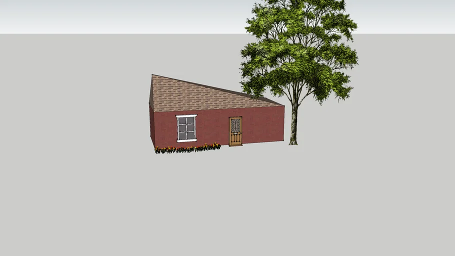 Triangle Roof House | 3D Warehouse