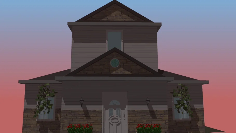 Tiny two story house | 3D Warehouse