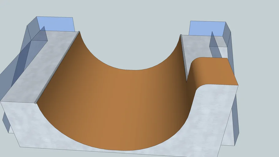 Basic Skateboarding Halfpipe | 3D Warehouse