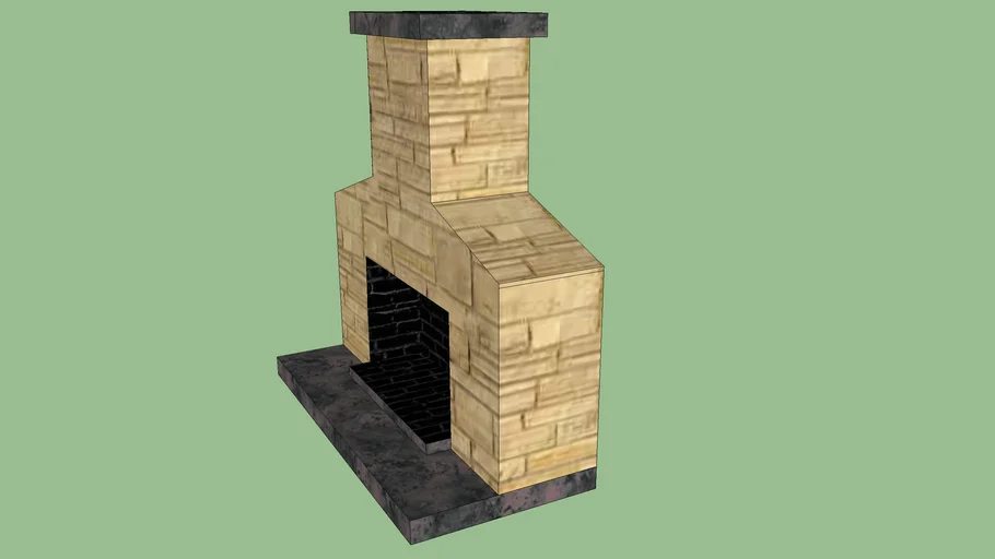 Outdoor Fireplace | 3D Warehouse