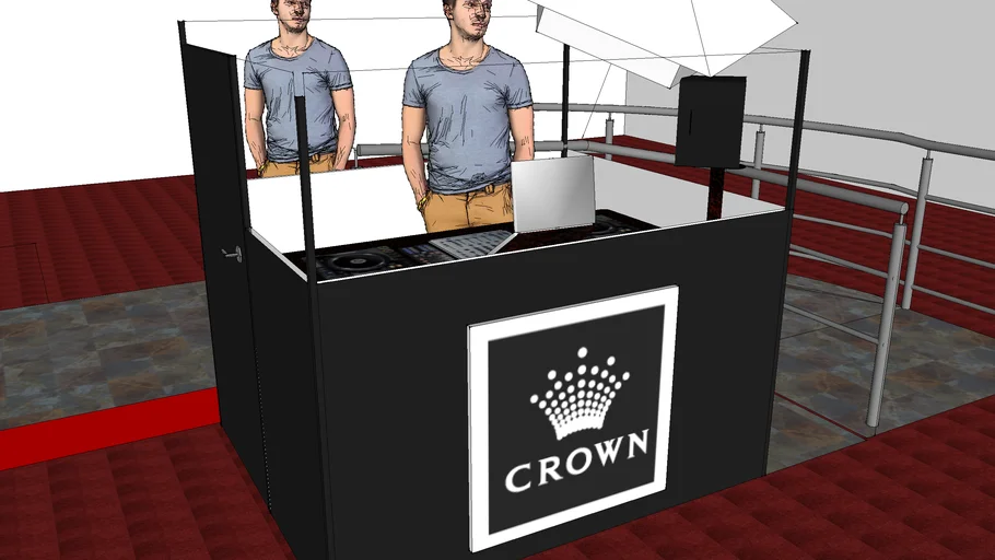 CABINA DJ CASINO CROW | 3D Warehouse