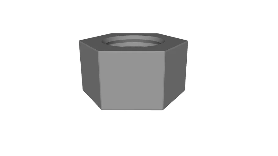 Hex Nut 3/4in - Detailed | 3D Warehouse