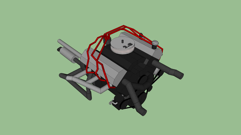 Petro 2.8L V6 engine | 3D Warehouse