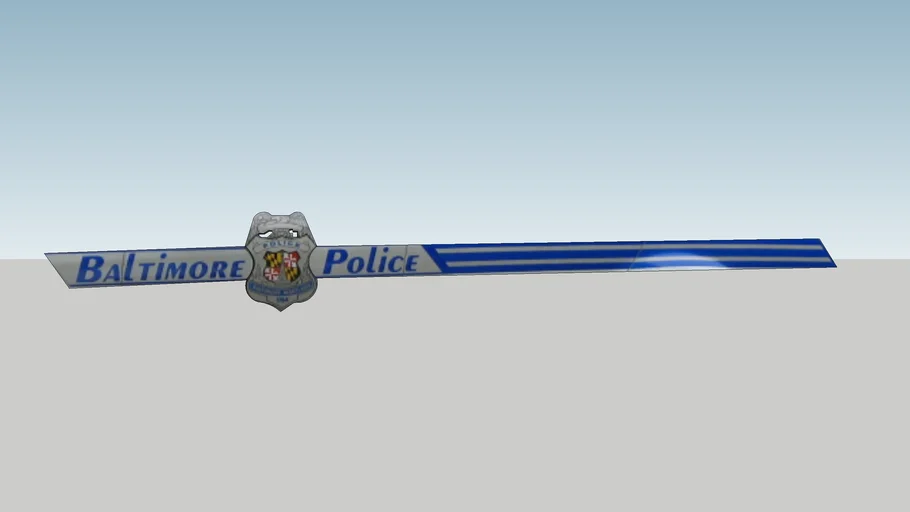 Baltimore Police Sticker | 3D Warehouse