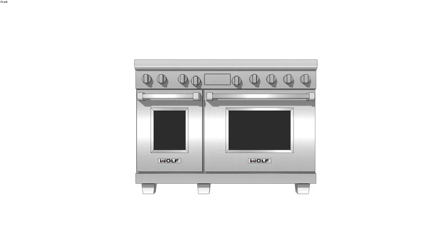 48' Wolf Range w/griddle | 3D Warehouse