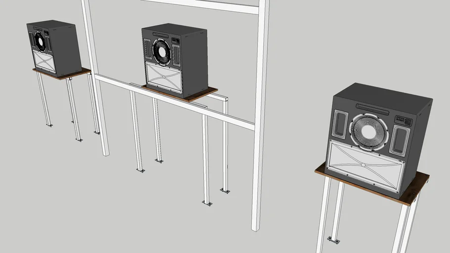 MEYER SOUND FABRICATED ACHERON STUDIO STAND BROADCAST SPEAKER | 3D ...