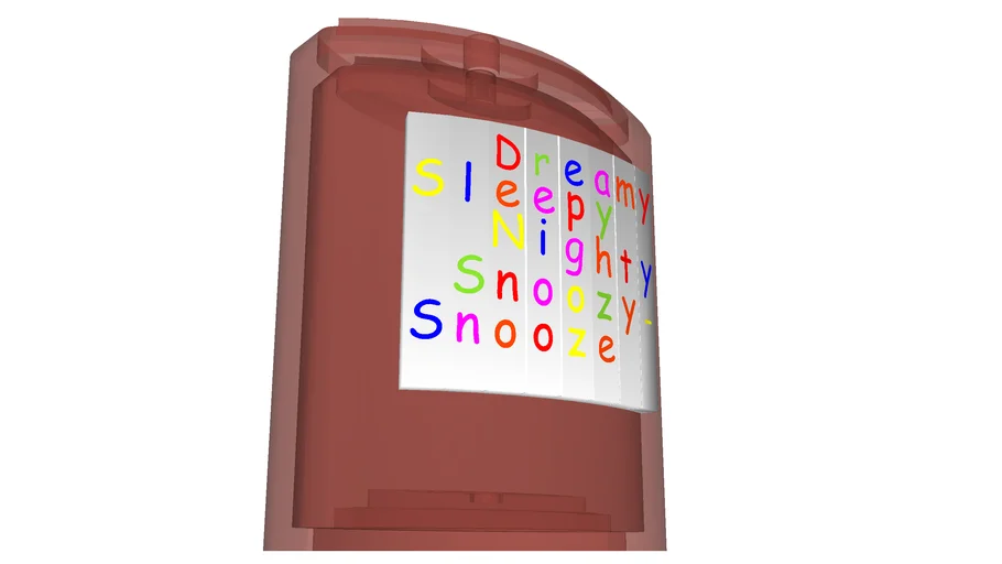 Empty bottle of Dreamy Sleepy Nighty Snoozy-Snooze | 3D Warehouse