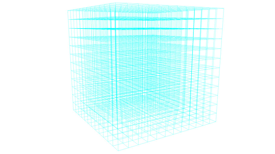 3D x,y,z Coordinate Grid 1'x1'x1' unit inches | 3D Warehouse