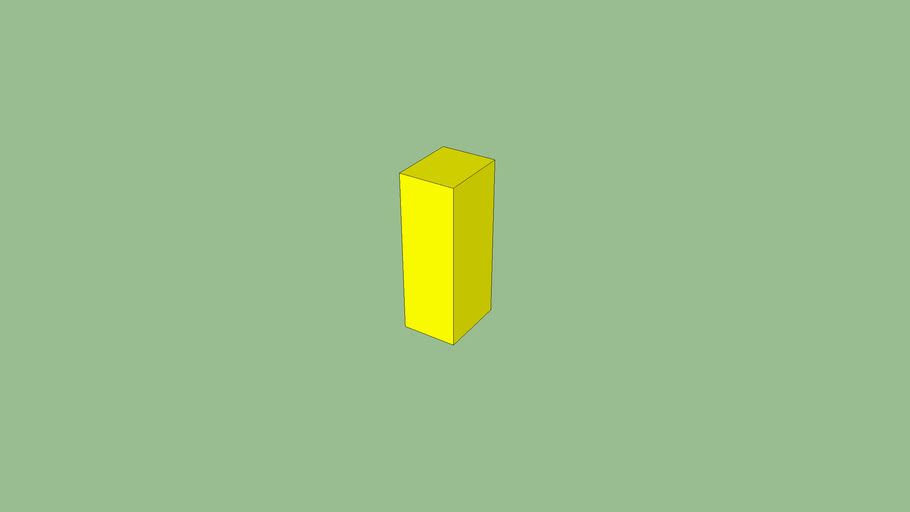 a yellow block | 3D Warehouse