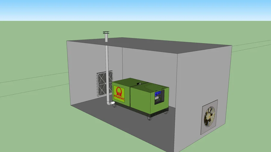 PRAMAC Generator P1100 in local | 3D Warehouse