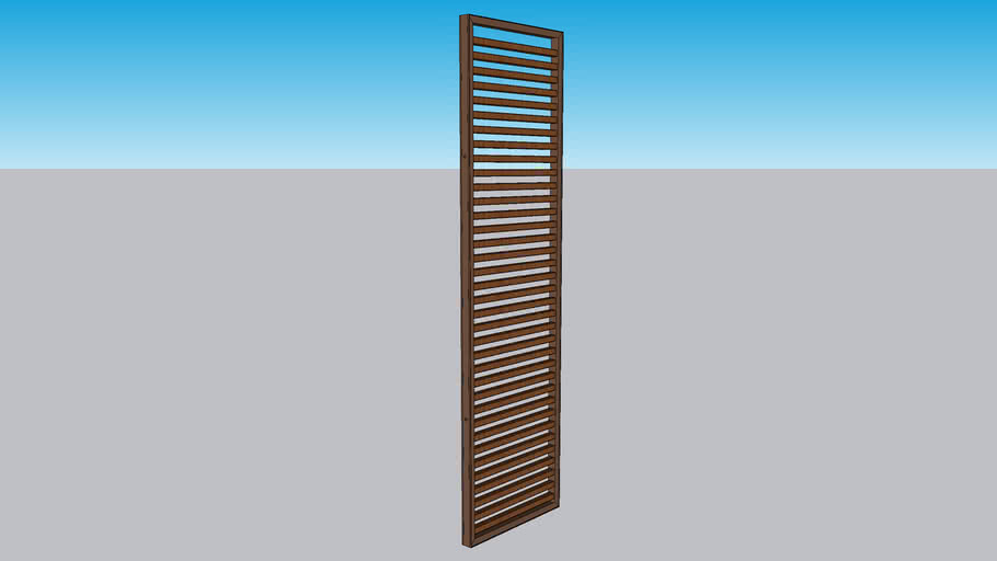 Ayous Horz Louver Panel | 3D Warehouse