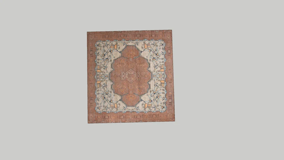 printed rug square overtufted (250x250) HK living | 3D Warehouse