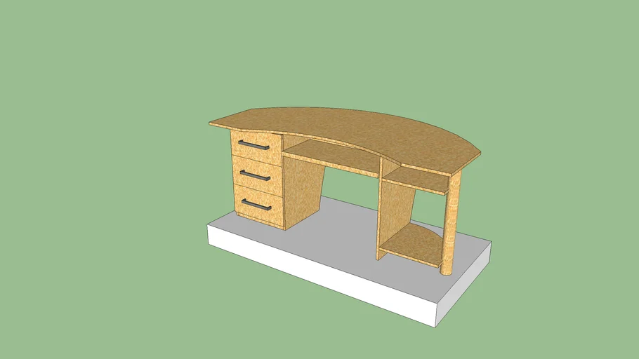 computer desk | 3D Warehouse