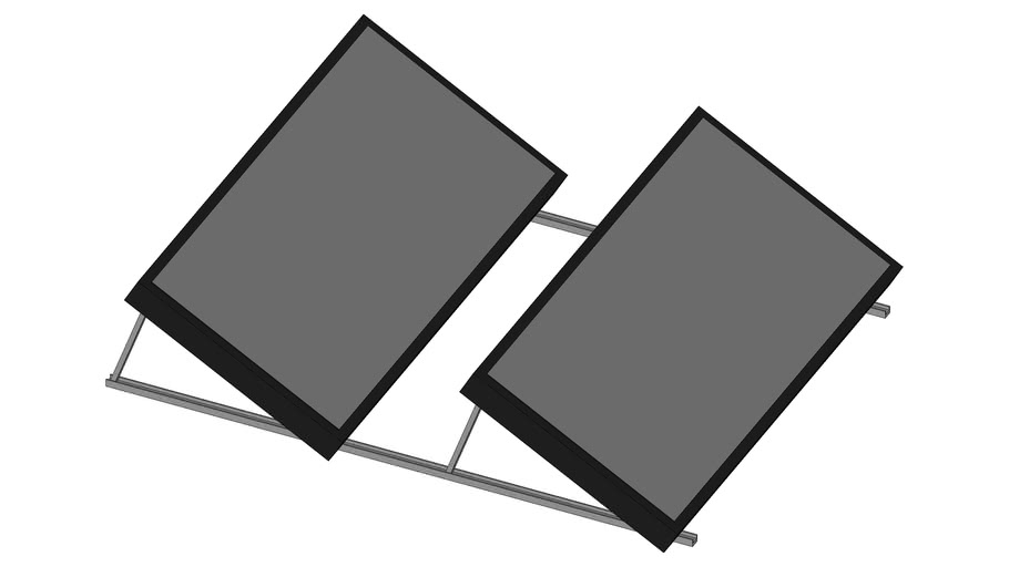 Sawtooth EP-32 Solar Hot Water Panel Array | 3D Warehouse