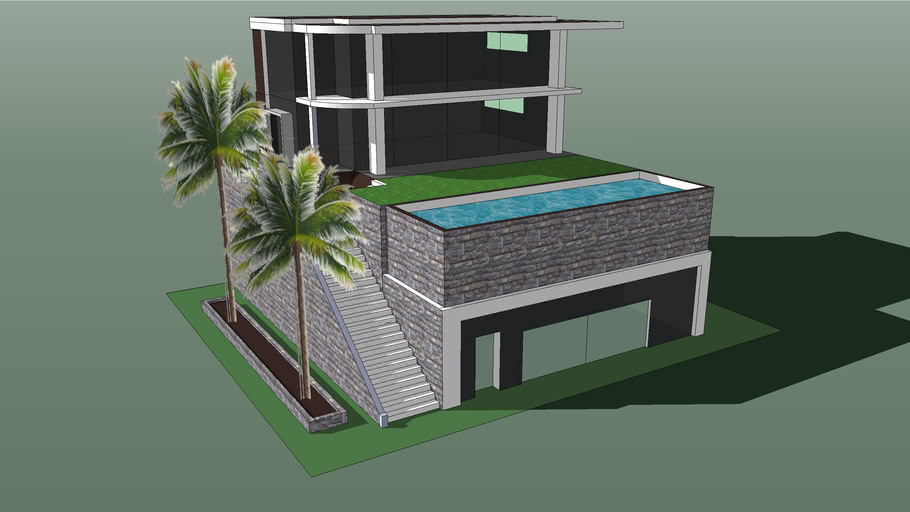 Luxury Villa with pool | 3D Warehouse