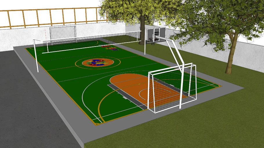 Quadra Poliesportiva com Brincadeiras | 3D Warehouse