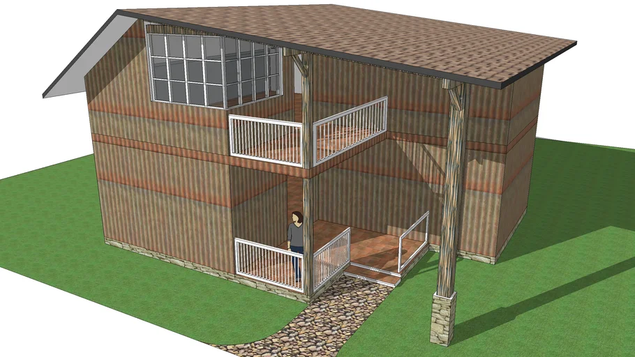 wooden house | 3D Warehouse