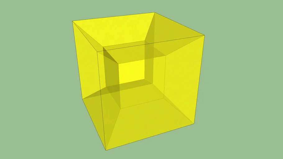 Golden Glass Tesseract | 3D Warehouse