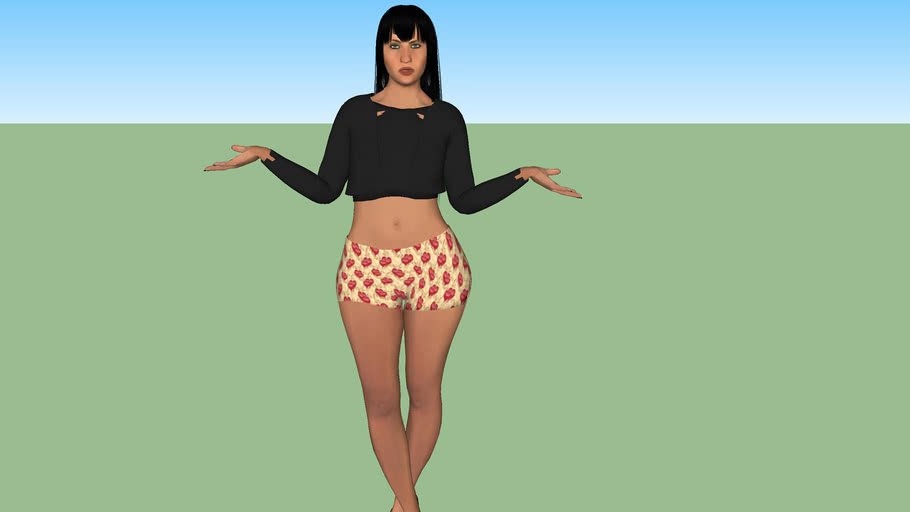 3d woman, Makehuman, Blender | 3D Warehouse