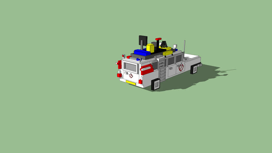 8-Bit Ghostbusters Van | 3D Warehouse