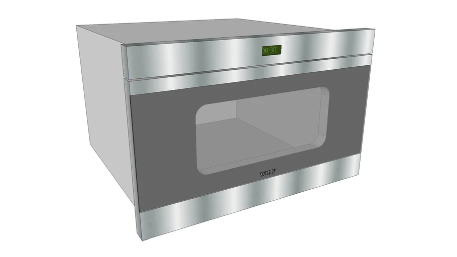 Microwave Drawer Wolf MD24T4-S | 3D Warehouse